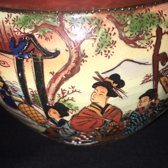 Accents | Beautiful Chinese Zhong Guo Zhi Zao 4 Fish Bowl Hand Painted ...